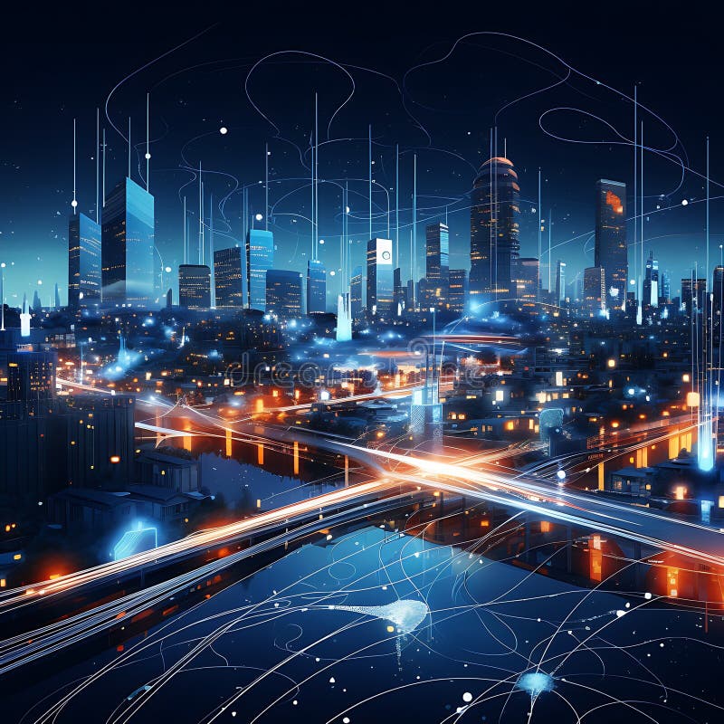 An Image that Captures the Innovation of Smart City Design, Emphasizing ...