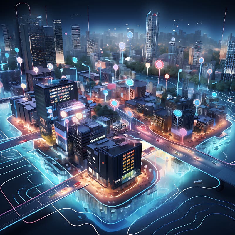 An Image that Captures the Innovation of Smart City Design, Emphasizing ...
