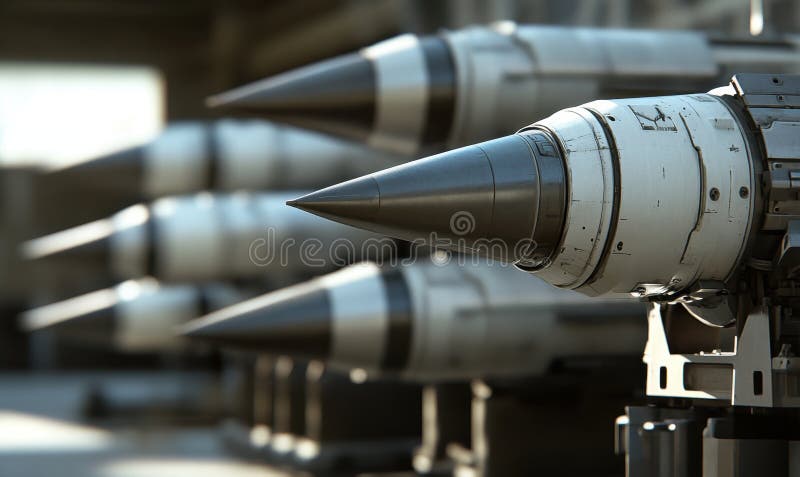 High-Tech Missile Interior with Detailed Components Stock Photo - Image ...