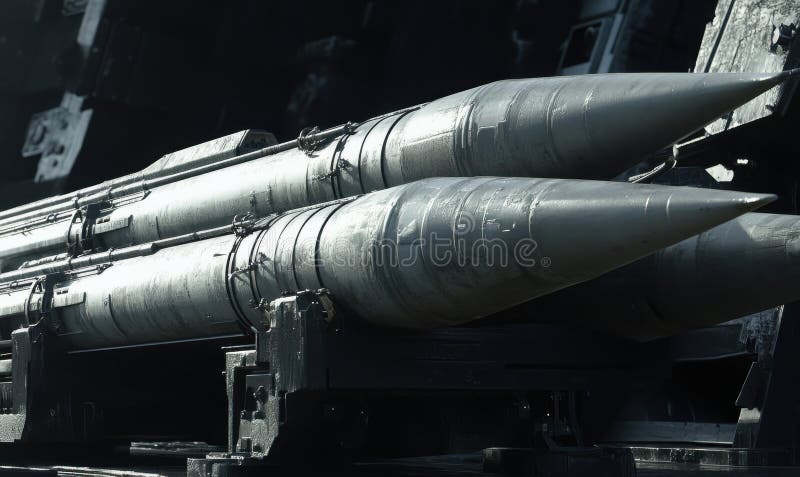 High-Tech Missile Interior with Detailed Components Stock Image - Image ...