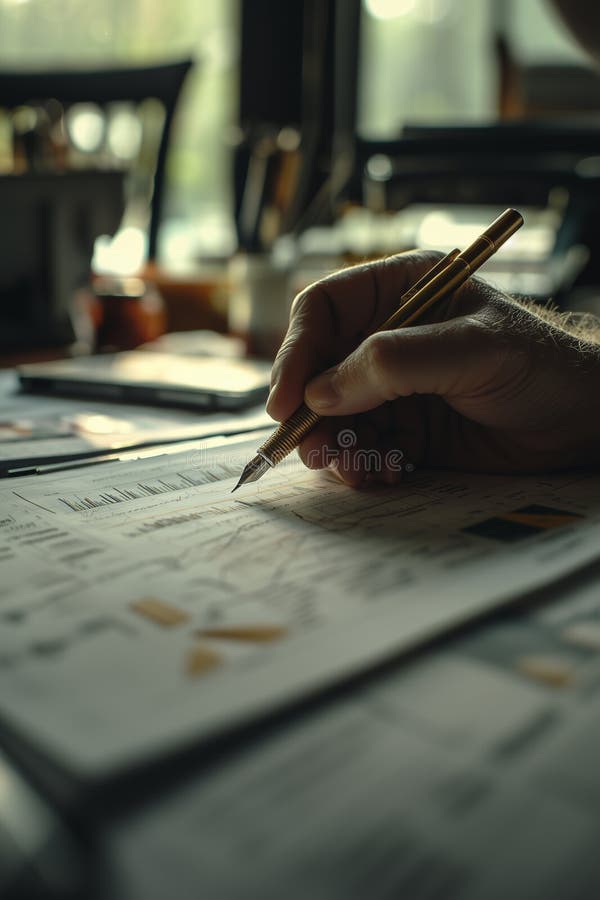 Creative Workspace Focusing on Details Stock Illustration ...