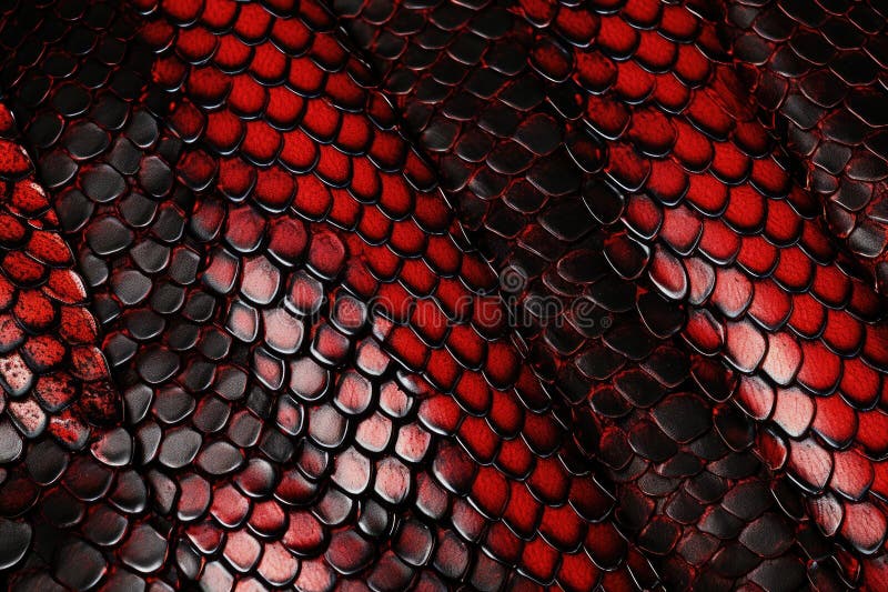 This Image Captures the Intricate and Vibrant Pattern of a Red and ...