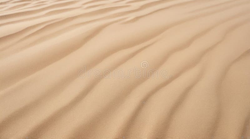 Mesmerizing Patterns of Smooth Sand Dunes in a Desert Landscape Stock ...