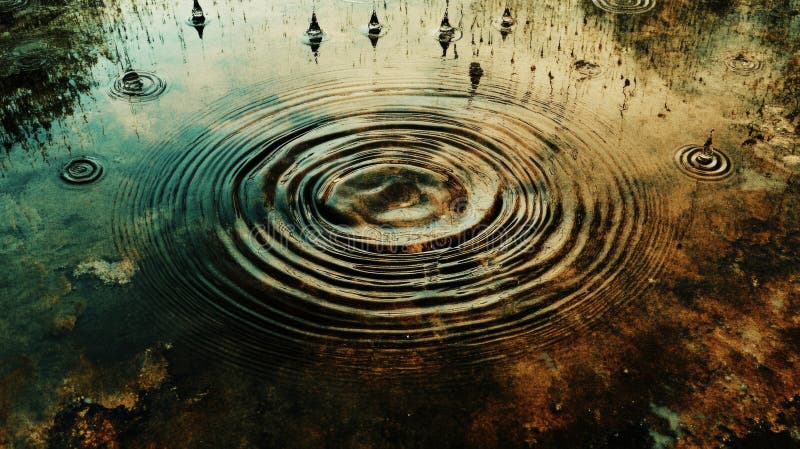 Image Captures Mesmerizing Texture of Raindrops Splashing into Muddy ...