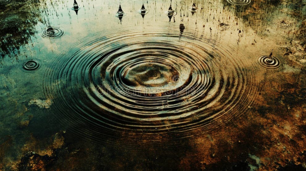 Image Captures Mesmerizing Texture of Raindrops Splashing into Muddy ...
