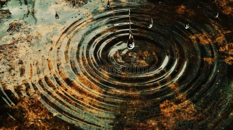 Image Captures Mesmerizing Texture of Raindrops Splashing into Muddy ...