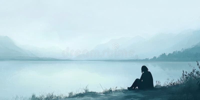 Tranquil Reflection: the Solitude of Nature S Embrace Stock Image ...