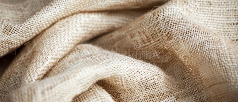 This Image Captures the Natural Elegance of a Draped Beige Textile with ...