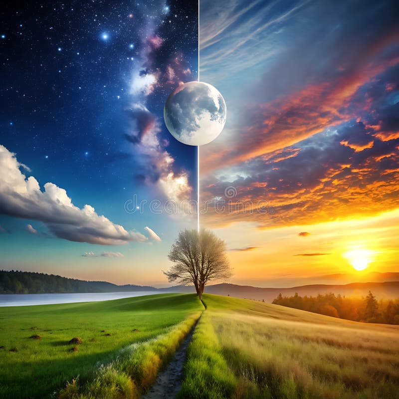 An Image that Captures the Passage of Time in a Single Scene, Like Day ...