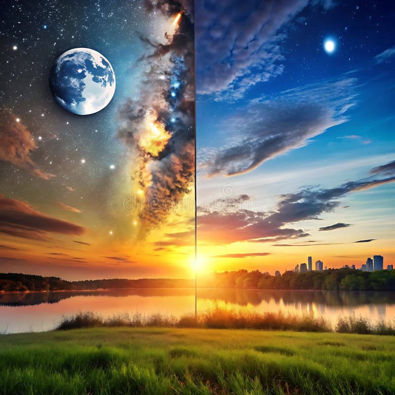 An Image that Captures the Passage of Time in a Single Scene, Like Day ...