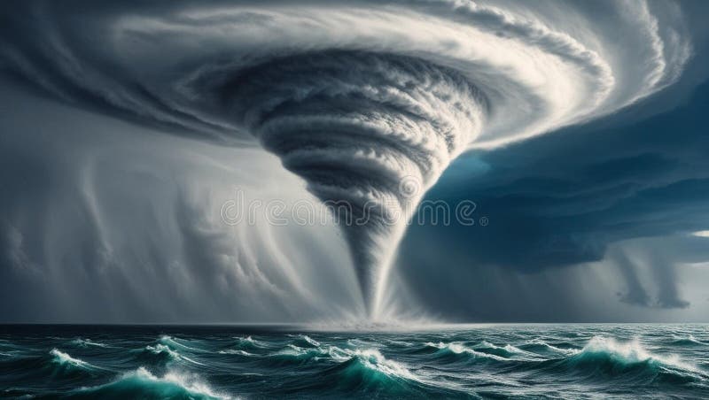 The Rotating Power of Nature: Tornado Stock Illustration - Illustration ...