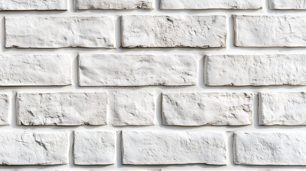 Rough White Stone Wall with Texture and Irregular Brick Alignment Stock ...