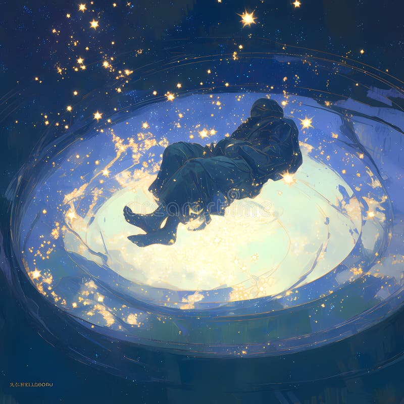 Exploring the Cosmos: a Journey of Stargazing and Tranquility Stock ...