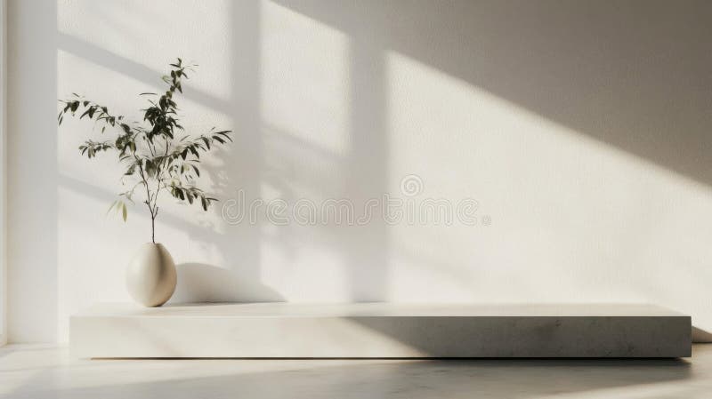 Serenity in Simplicity. Minimalist Plain Background with Neutral Tones ...