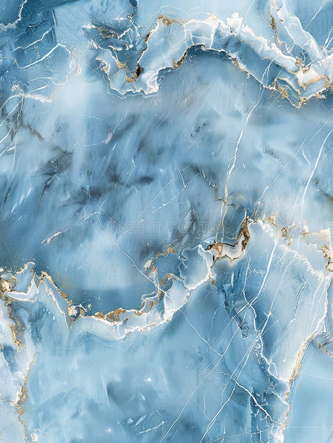 This Image Captures the Soothing Essence of Cerulean Marble, with Wave ...