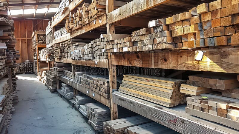 Timber Storage Facility: a Spacious Warehouse for Lumber Holding and ...