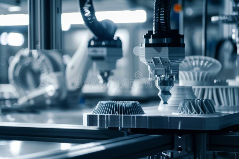 Precision Robotics in Modern Manufacturing Stock Illustration ...