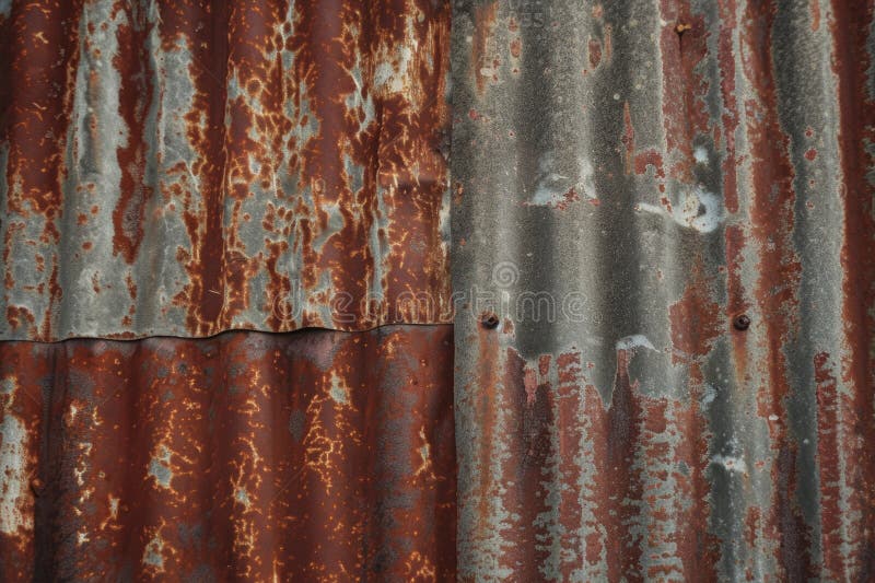 Corroded Metal Sheet with Streaks of Rust Stock Illustration ...