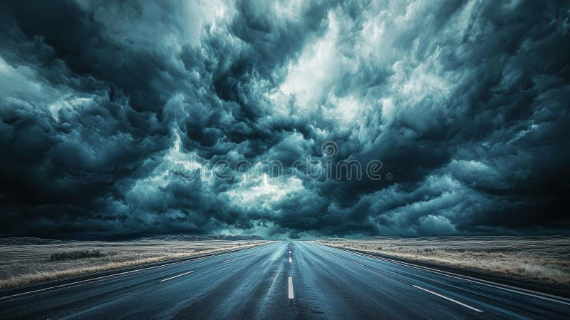 A Dramatic Road Under Dark Clouds: Exploring the Mysteries of Weather ...