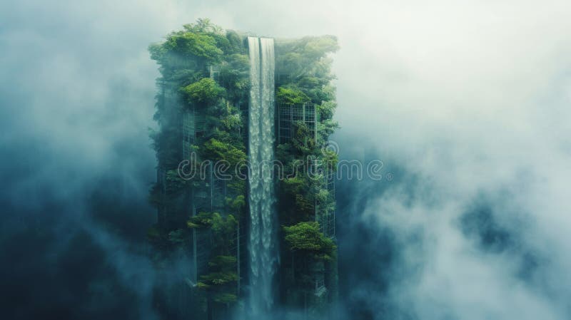 This Image Captures a Stunning Eco-architecture Concept Where Buildings ...