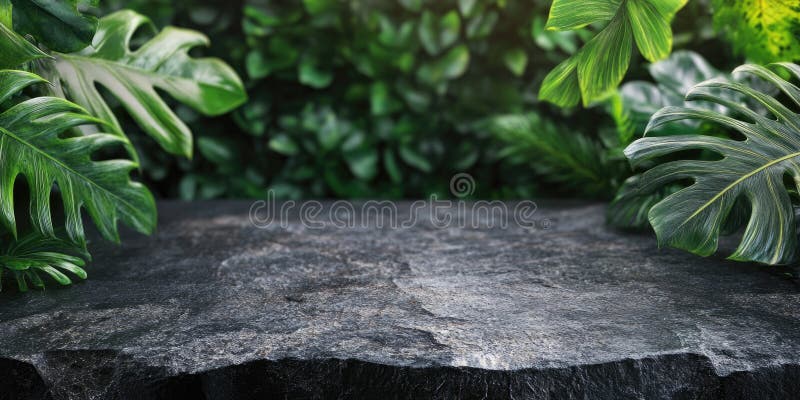 Nature S Sanctuary: Stony Pathway in Lush Tropical Forest Stock Photo ...