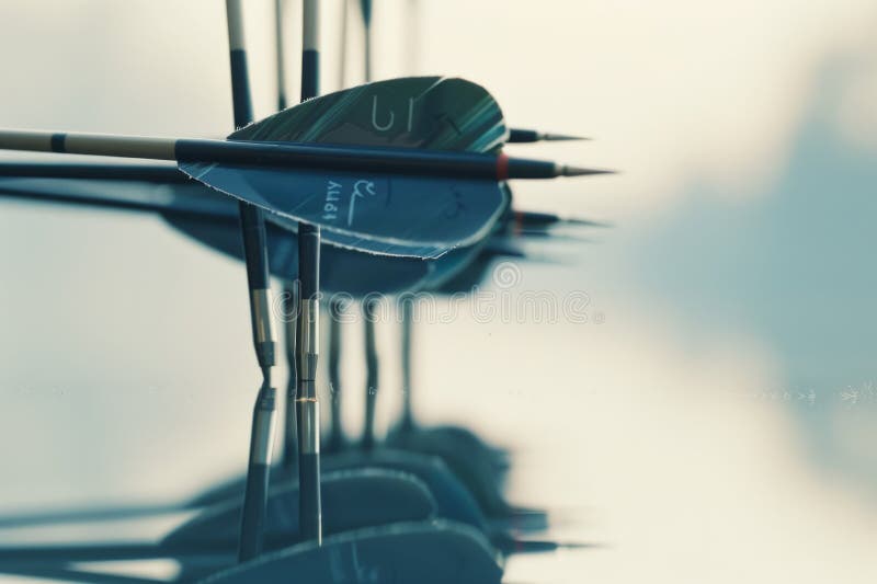 A Close-up View of Colorful Arrows Against a Soft Background. the ...