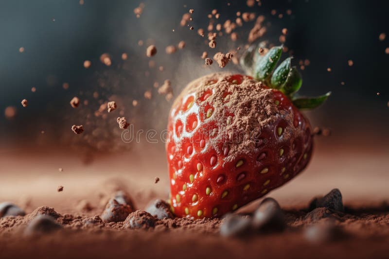 A Close-up of a Strawberry Bursting with Flavor. it is Surrounded by ...