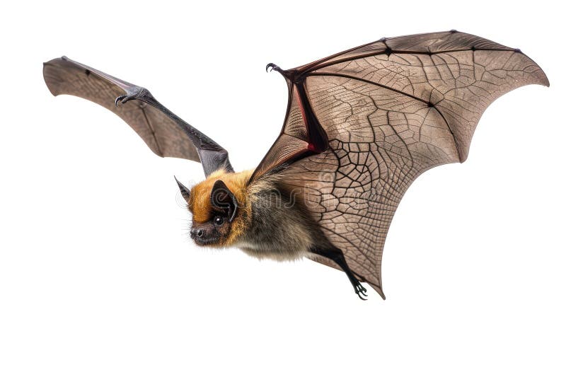 Bat Soaring through the Air with Spread Wings Stock Image - Image of ...