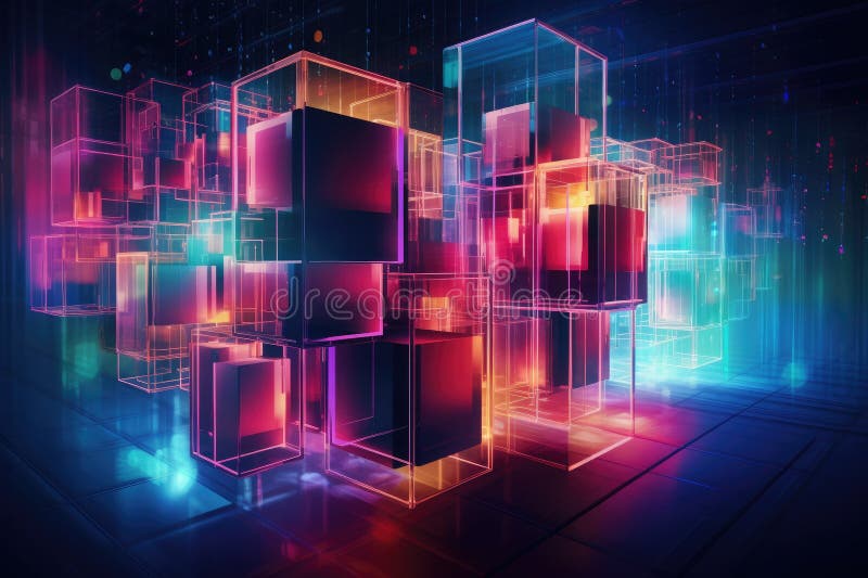 An Image Capturing a Multitude of Cubes Arranged Neatly Inside a Room ...