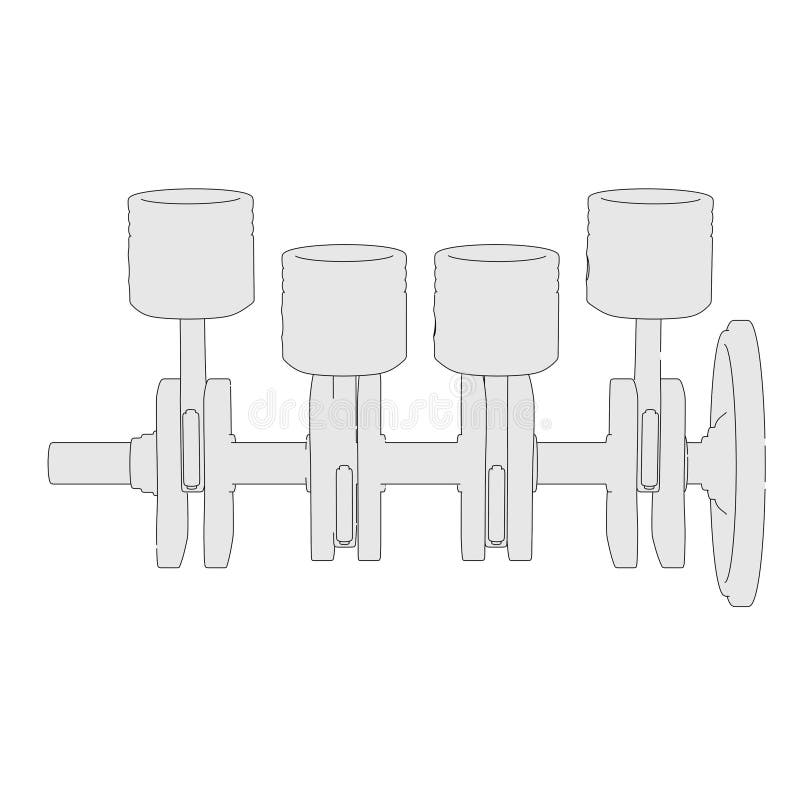 Car engine stock illustration. Illustration of cycle - 23612915