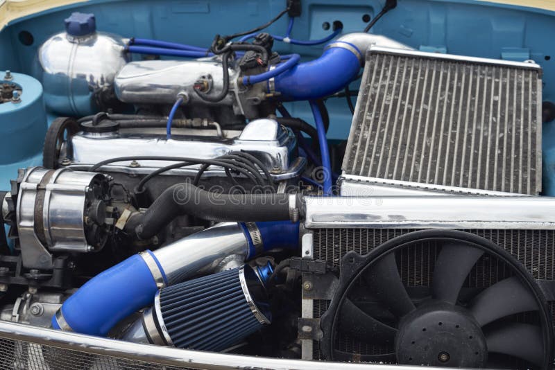 Image of the car engine. stock photo. Image of energy - 189615488