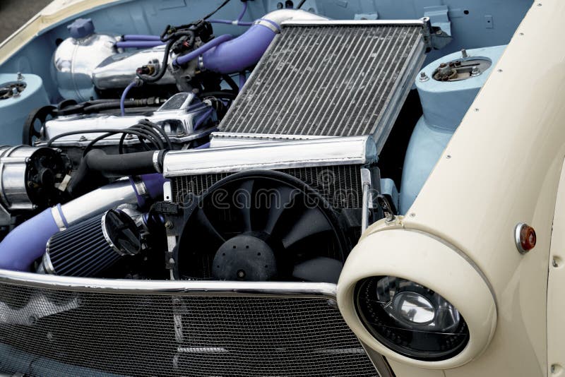 Image of the Car Engine. Turbocharging Stock Image - Image of force ...