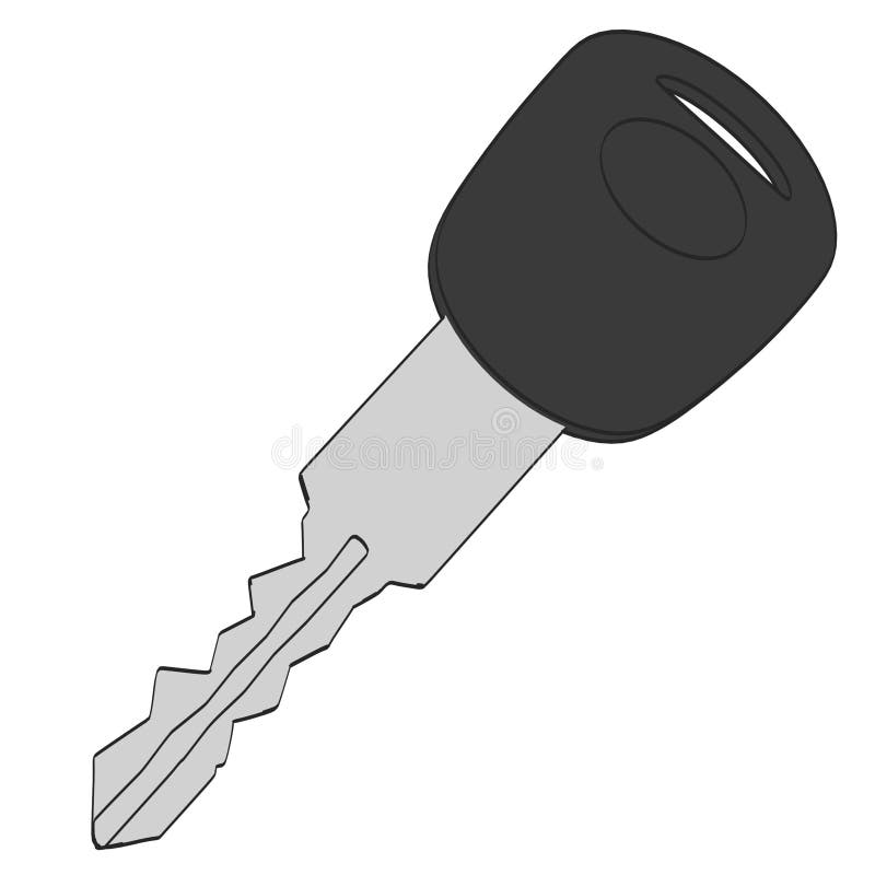 Image of car key stock illustration. Illustration of toon - 36413089