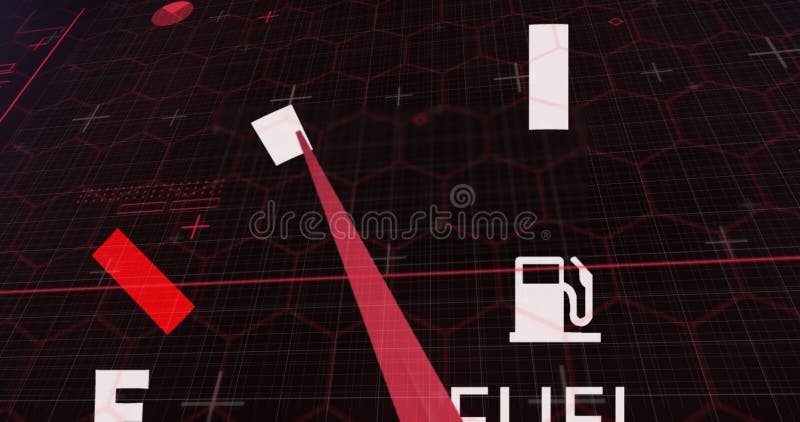 Image of Car Panel Over Diagrams and Shapes on Black Background Stock ...