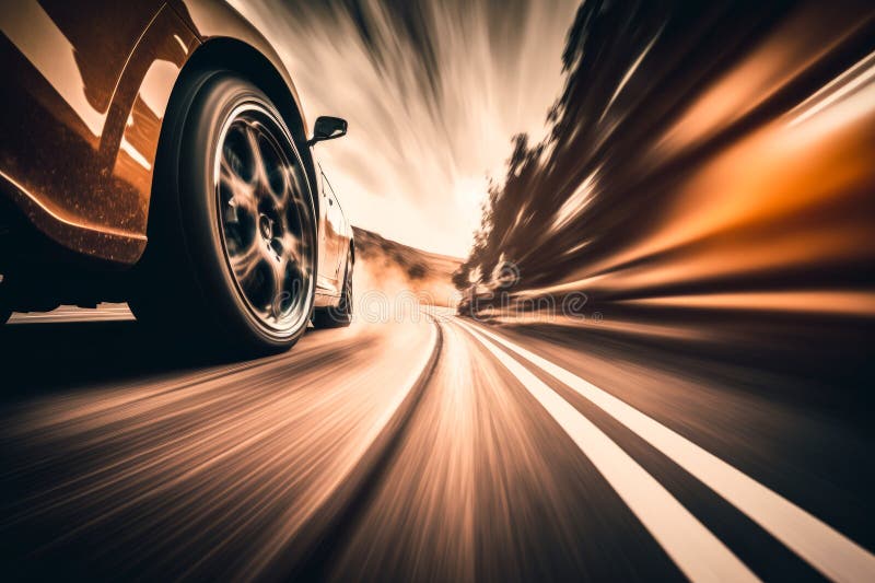 Car Down Highway Speeding Stock Illustrations – 54 Car Down Highway ...