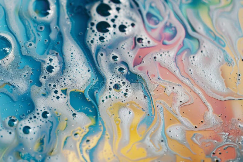 Image of Car Wash Foam and Small Bubbles. Texture for Background Usage ...