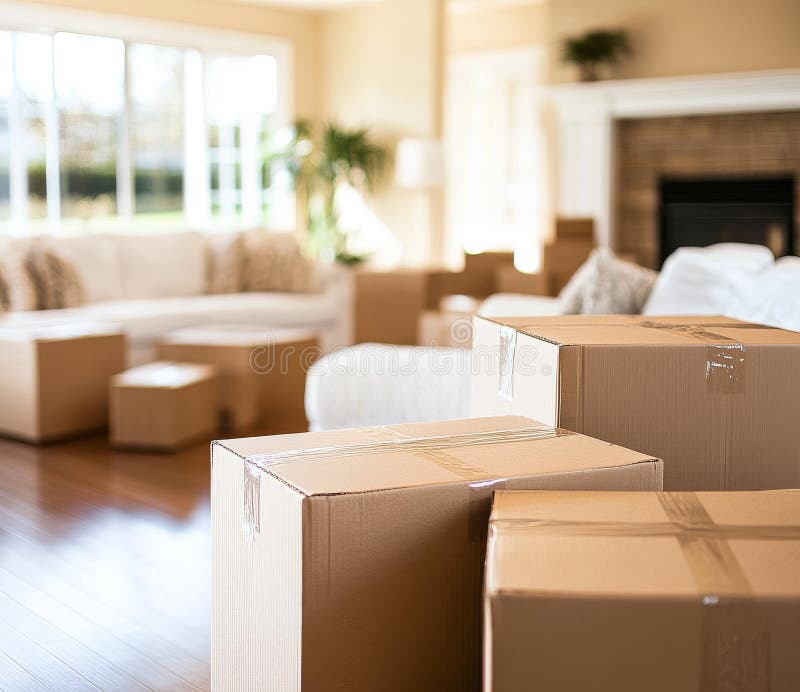 Cardboard Box with Furniture Assembly Kit. Stock Image - Image of heap ...