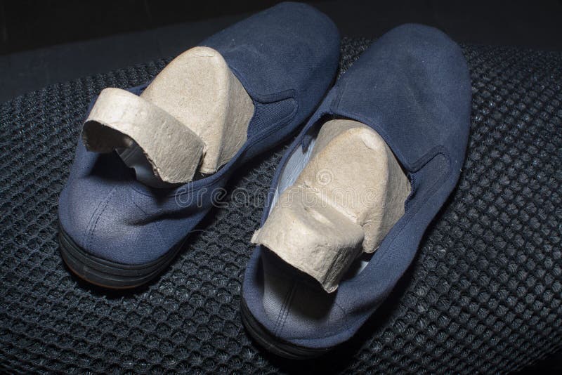 Cardboard Shoe Tree or Insert Accessory Stock Image - Image of ...