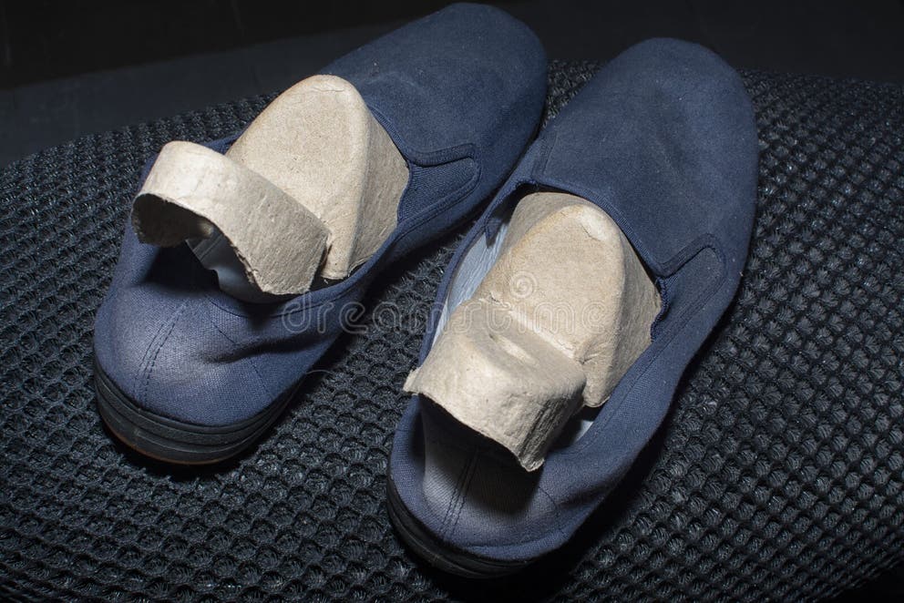 Cardboard Shoe Tree or Insert Accessory Stock Image - Image of ...