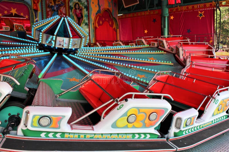 An Image of a Carousel with Light Stock Image - Image of abstract, park ...