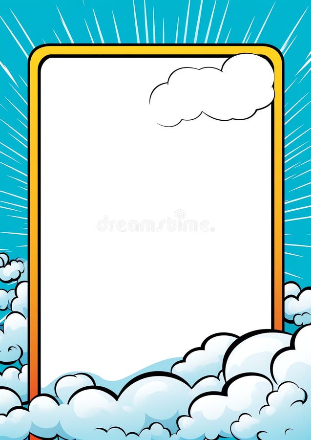 Cartoon Speech Bubble 90s Retro Nostalgic Frame Stock Illustration ...