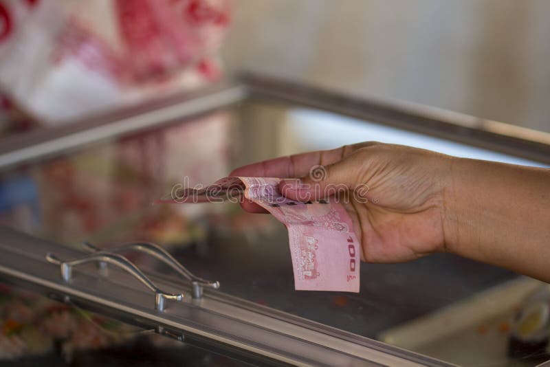 Image of Cash Payment, Purchase, Sale, Receipt Stock Photo - Image of ...