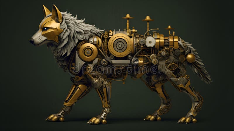 Steampunk Wolf Stock Illustrations – 88 Steampunk Wolf Stock ...