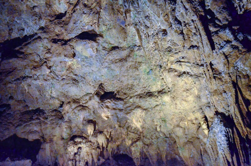 Cave Ceiling with Stalactites Stock Photo - Image of natural, ceiling ...