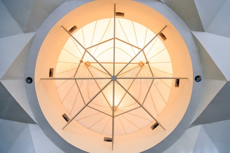 The Image of the Ceiling Decorating the Lamp and the Roof Structure ...