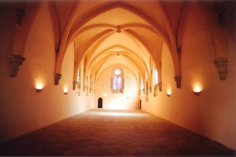 Celebration Hall of the Old Monastery Stock Photo - Image of ancient ...