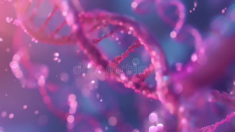 An Image of a Cell Undergoing the Process of DNA Replication with ...