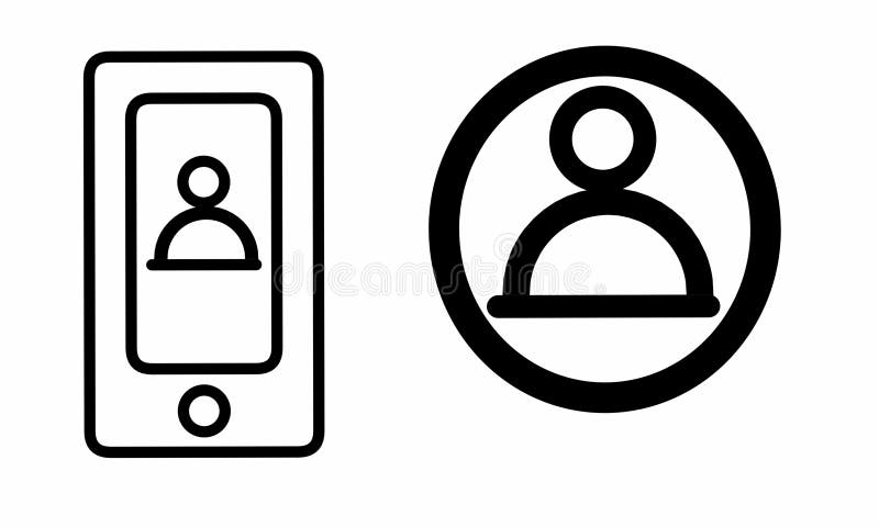 The Image is a Cellphone Contact Icon Stock Illustration - Illustration ...