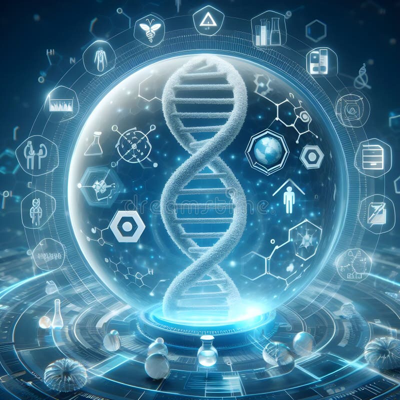 Image of a Chain Science Dna Chemistry Biotechnology Molecule Medical ...