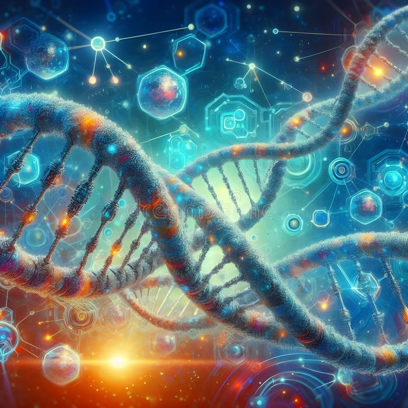 Image of a Chain Science Dna Chemistry Biotechnology Molecule Medical ...